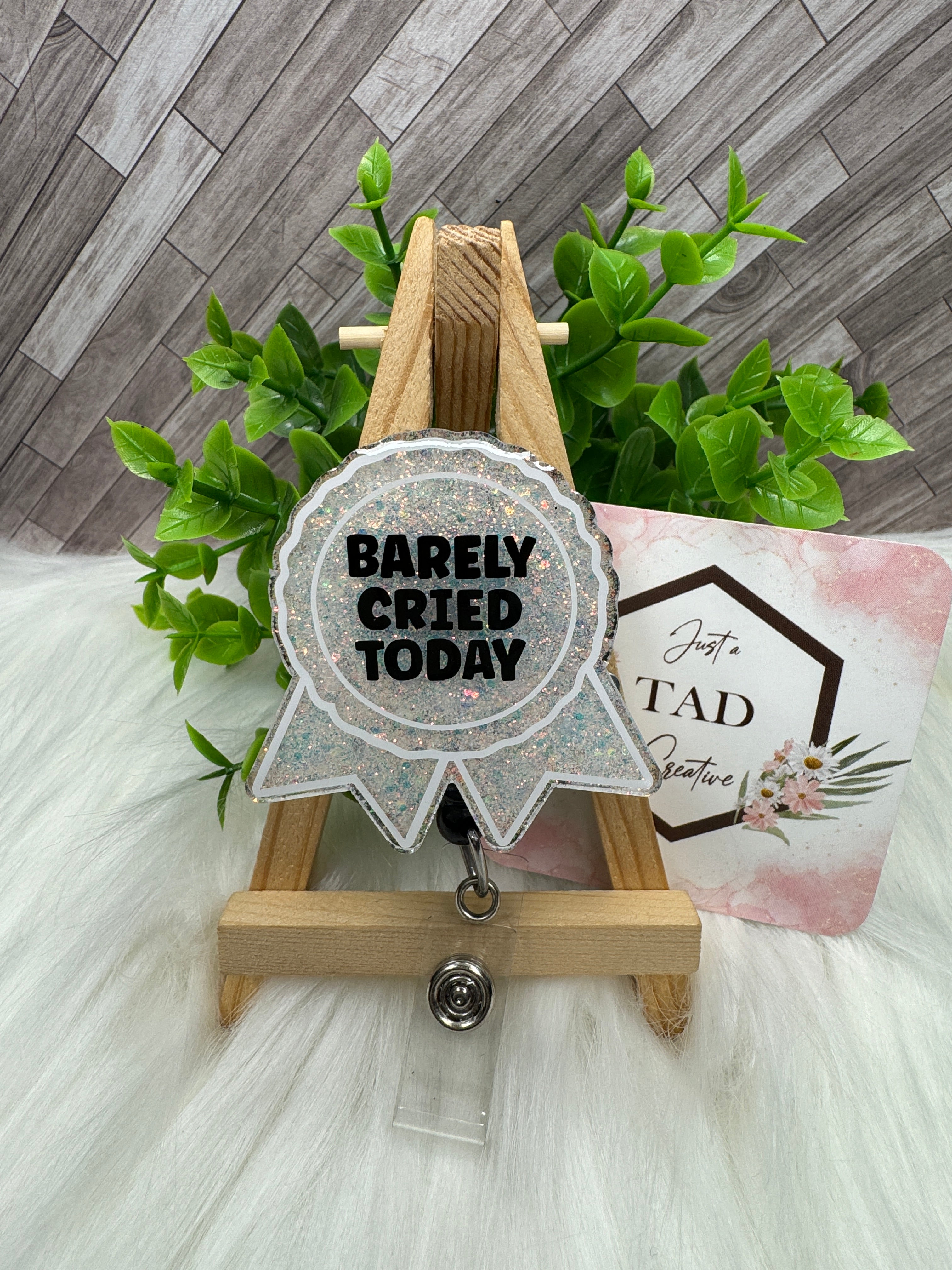 Funny White Awards Ribbon Interchangeable Badge Topper – Just a TAD ...