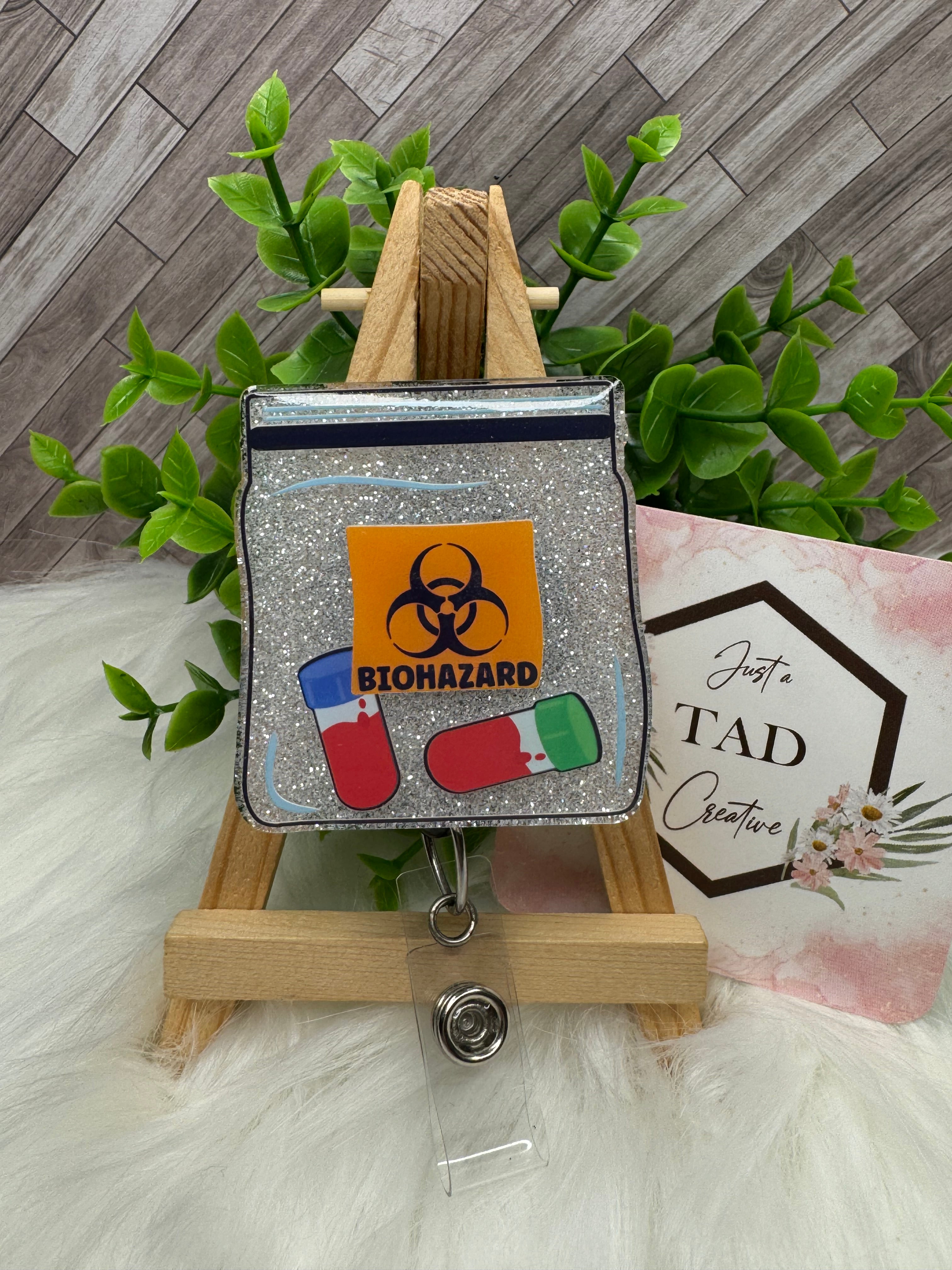 Biohazard Bag Interchangeable Badge Topper – Just a TAD Creative