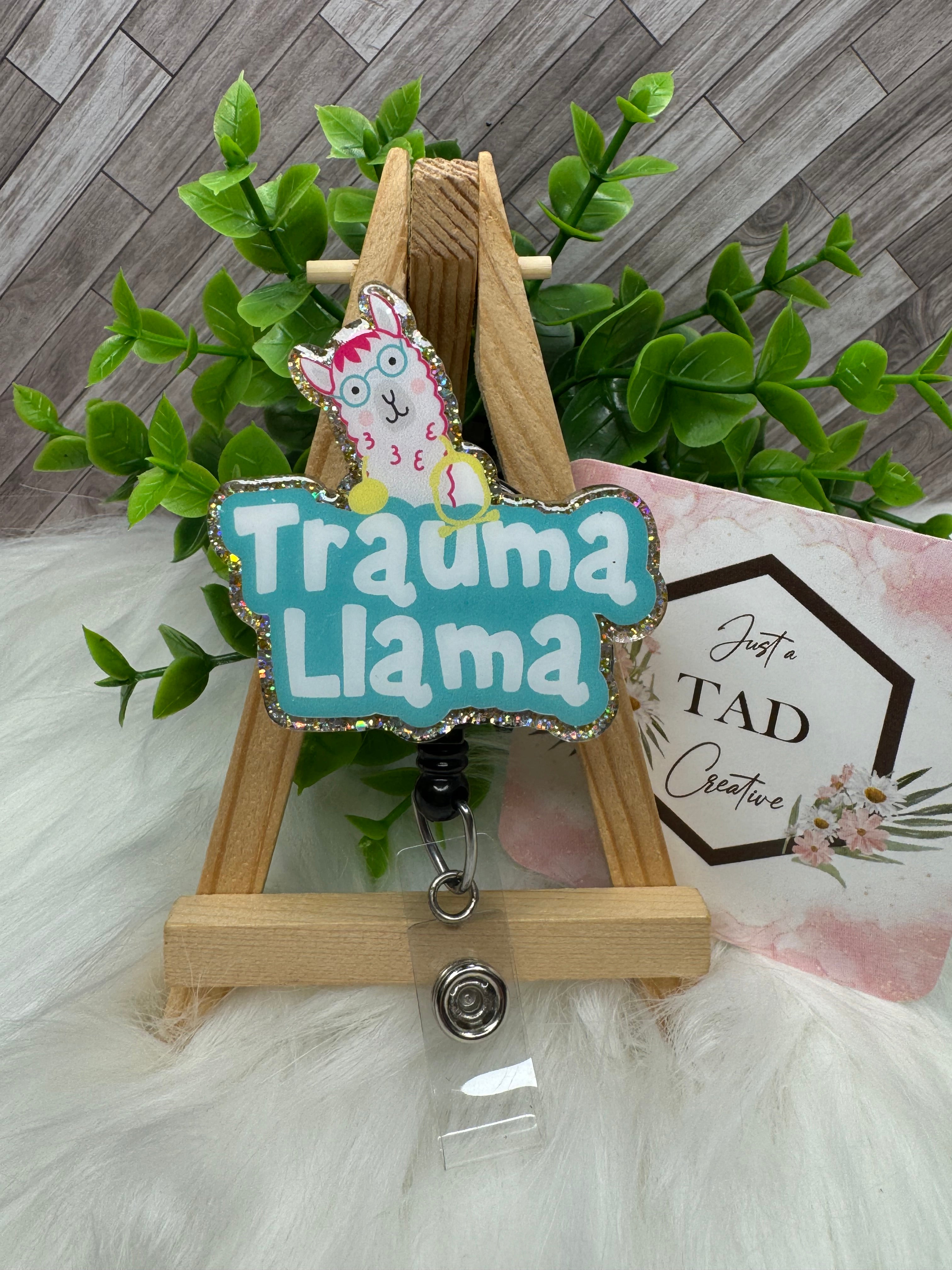 Trauma Llama Interchangeable Badge Topper – Just a TAD Creative